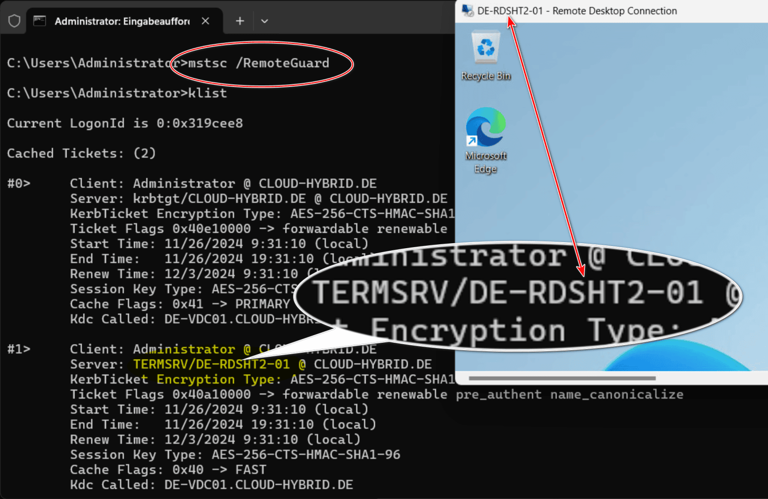 Credential Guard mag kein SSO bei RDP